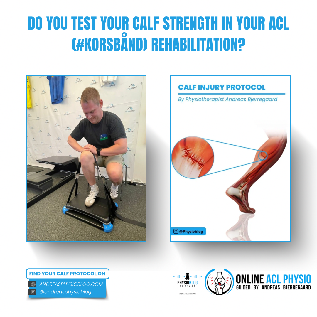 Are you testing your calf strength in your ACL (#korsbånd ...